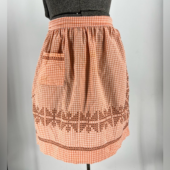 Vintage | Kitchen | Vintage Handmade Gingham Check Print With Ricrac ...